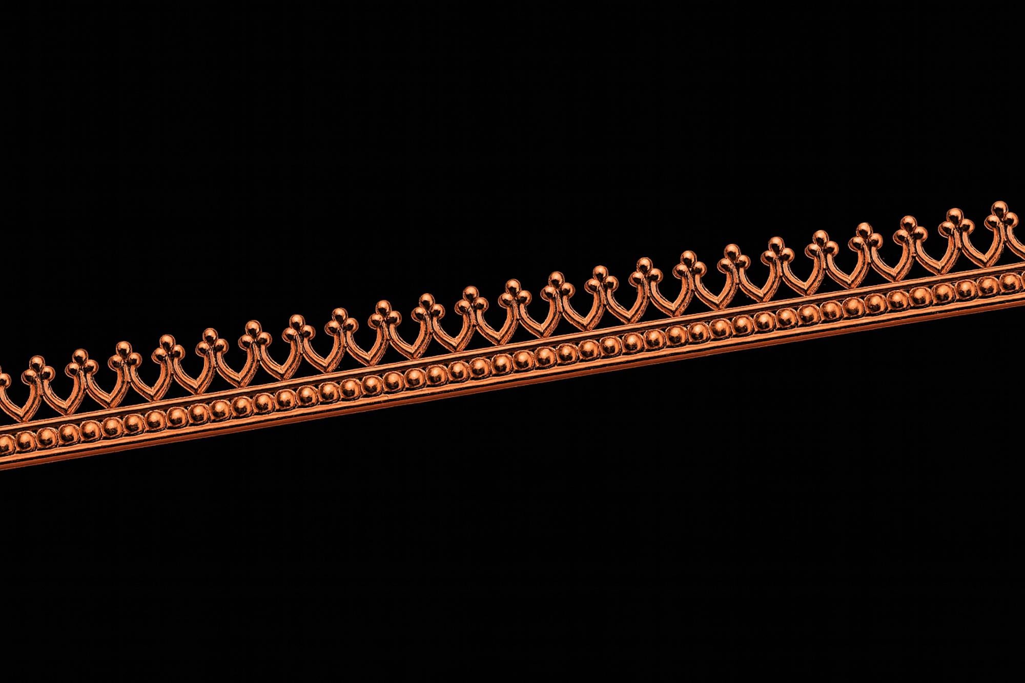 SWJ™ 99% Copper Gallery Bezel Wire – “crown” Pattern X 12 Inches (5.21 ...
