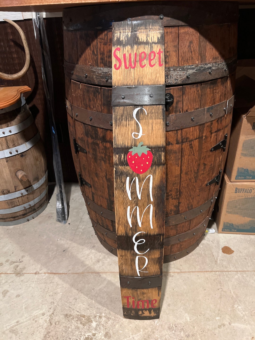 Whiskey Barrel Stave Signs - Etsy