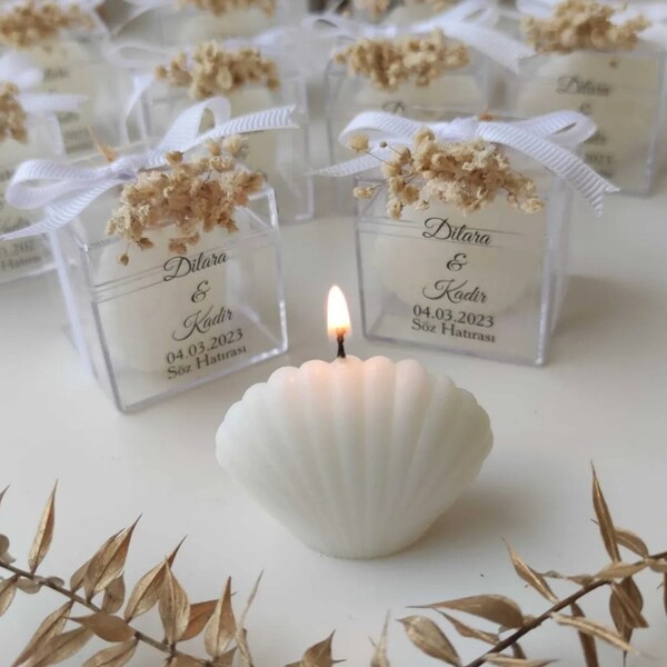 Shell Candle - Etsy
