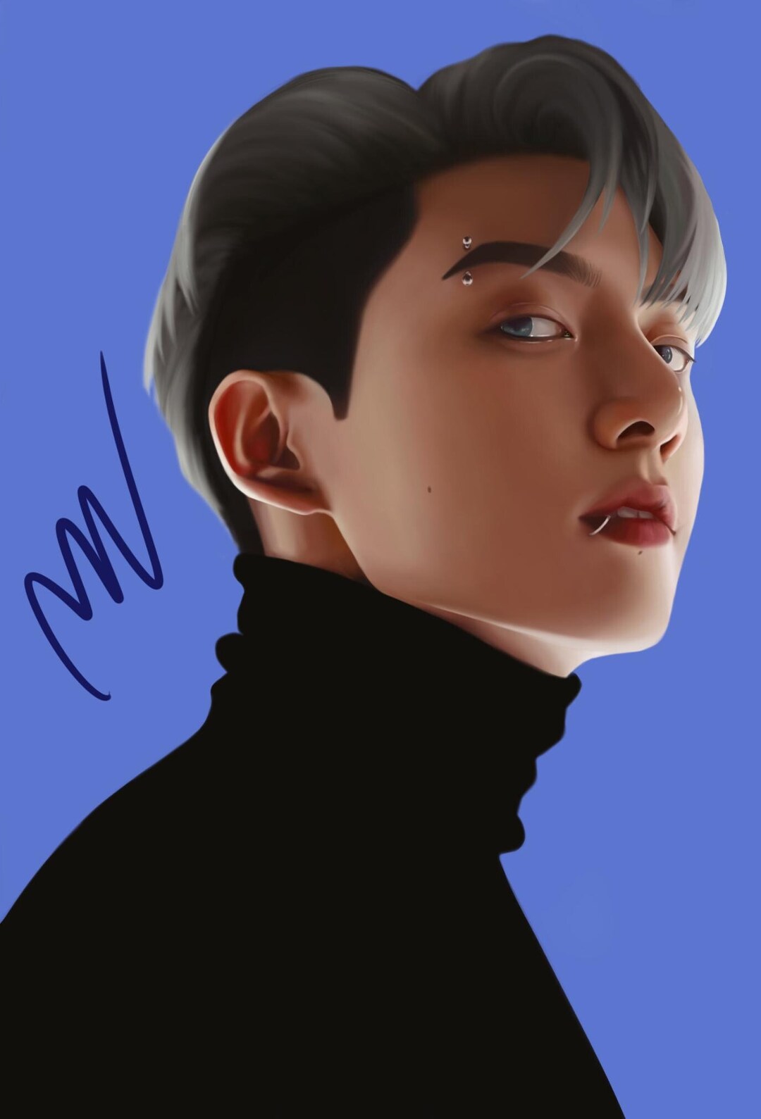 Kpop Idol Drawing, Kpop Portrait, Korean Artist, Realistic - Etsy