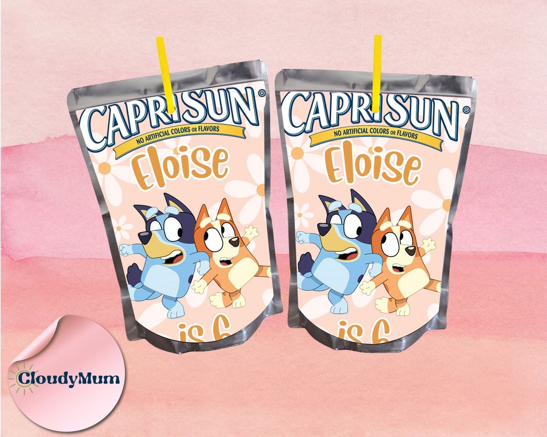 Bluey Caprisun Template - Etsy