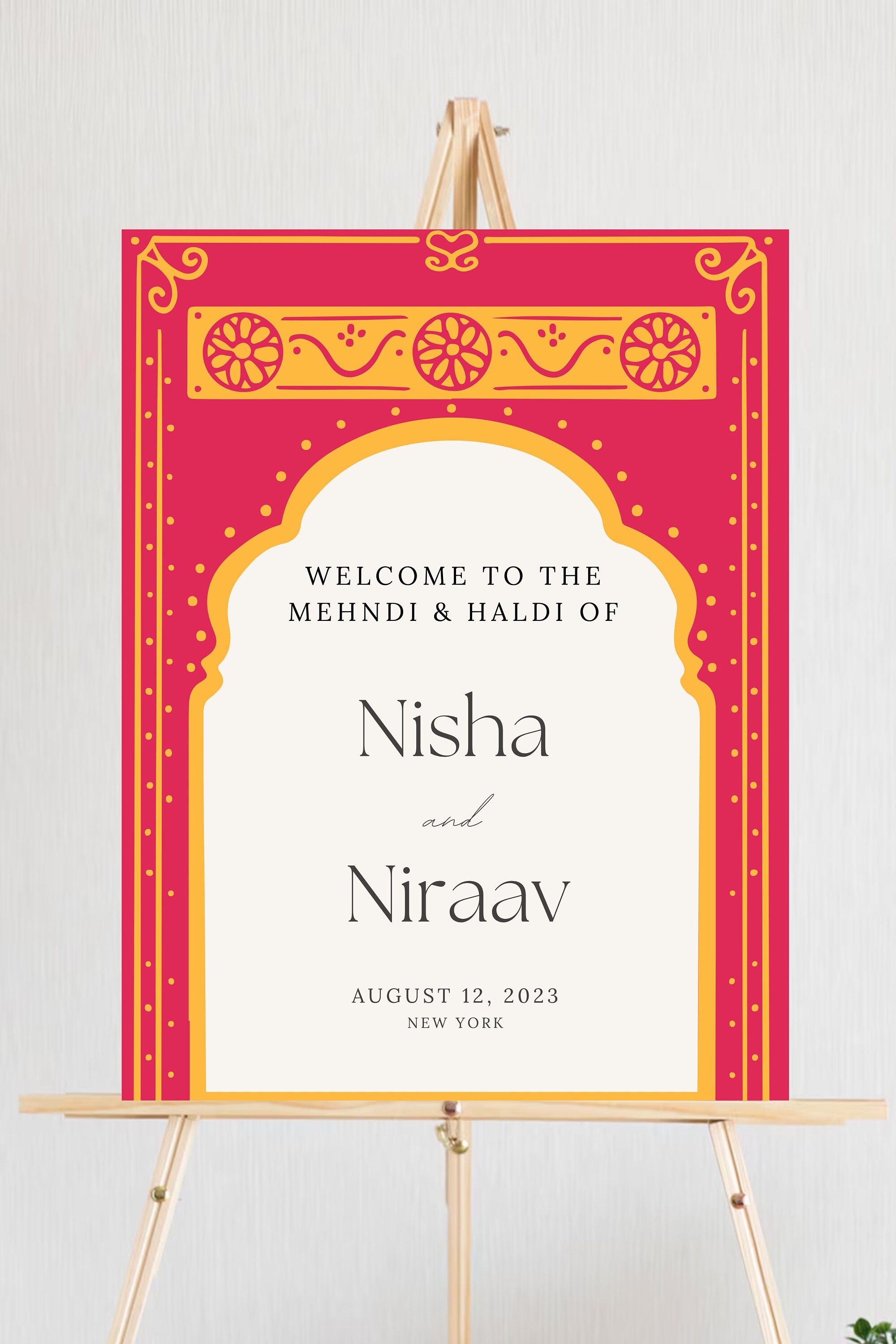 Haldi Welcome Sign Mehndi Welcome Sign Indian Wedding Sign Indian ...