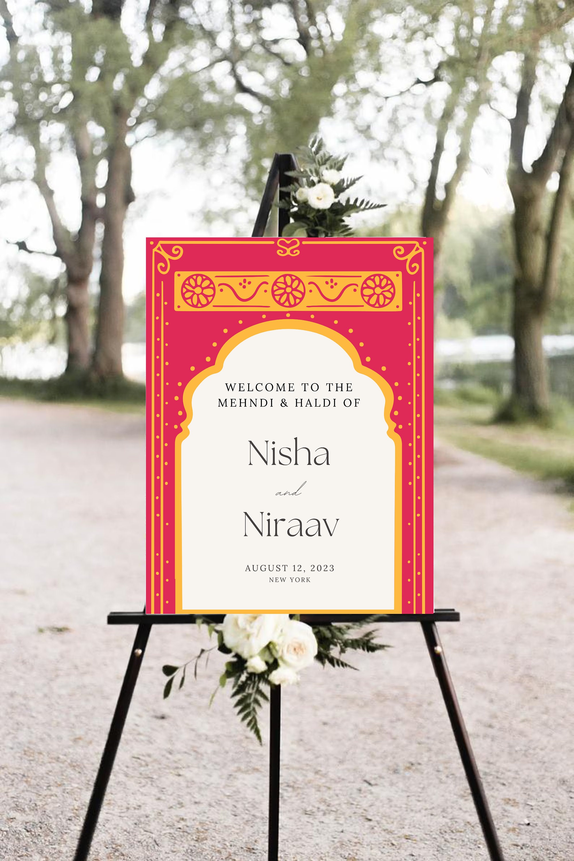 Haldi Welcome Sign Mehndi Welcome Sign Indian Wedding Sign Indian ...