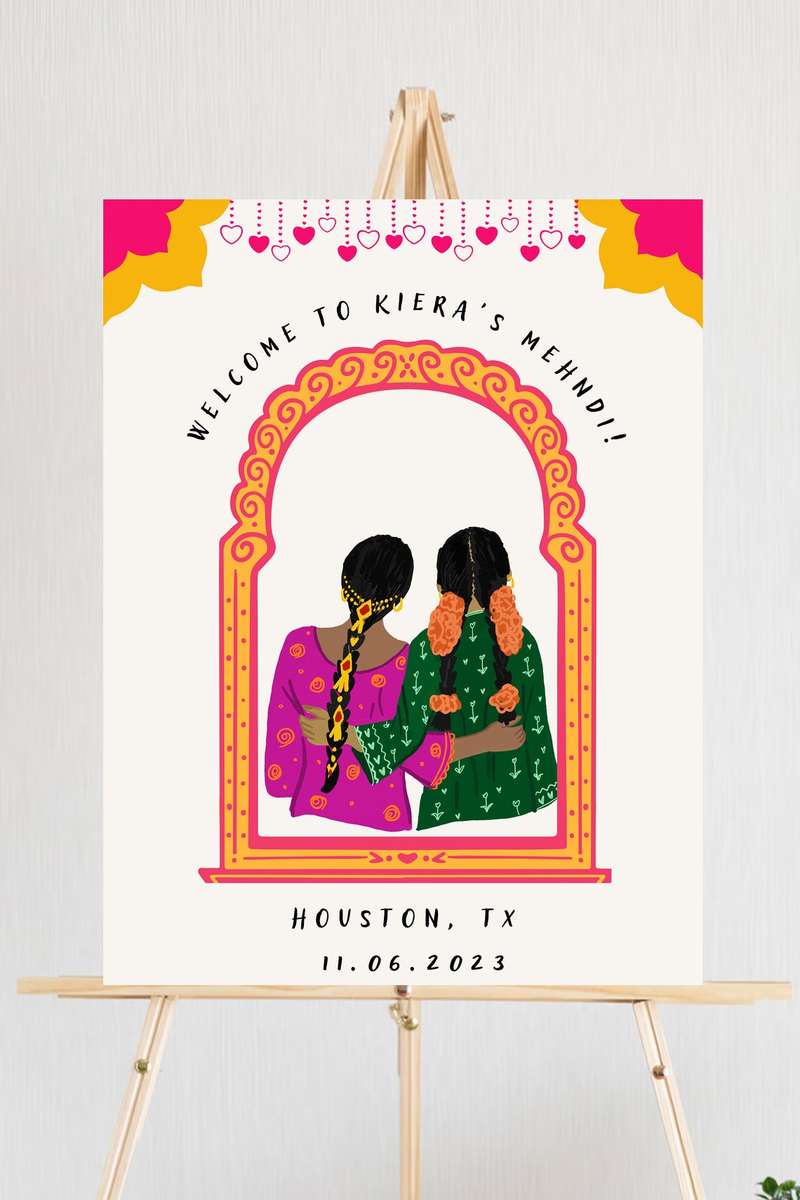 Mehndi Sign for Mehndi Decor Mehndi Welcome Sign Custom Mehndi - Etsy