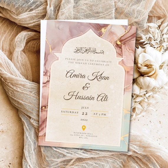 Arabic wedding invitations templates 60 photos - Astyledwedding.com