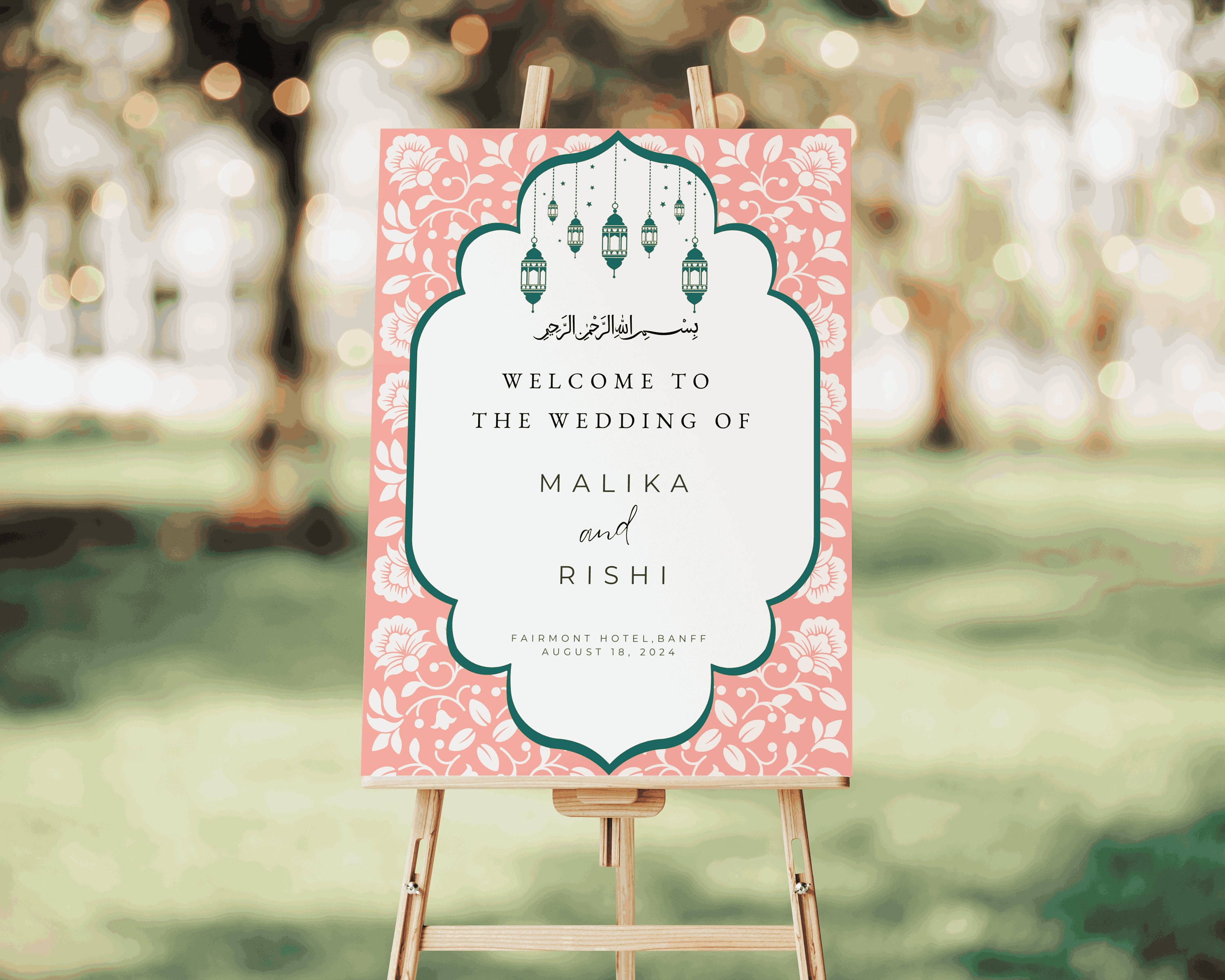 Nikkah Sign Islamic Wedding Sign Nikkah Ceremony Sign - Etsy