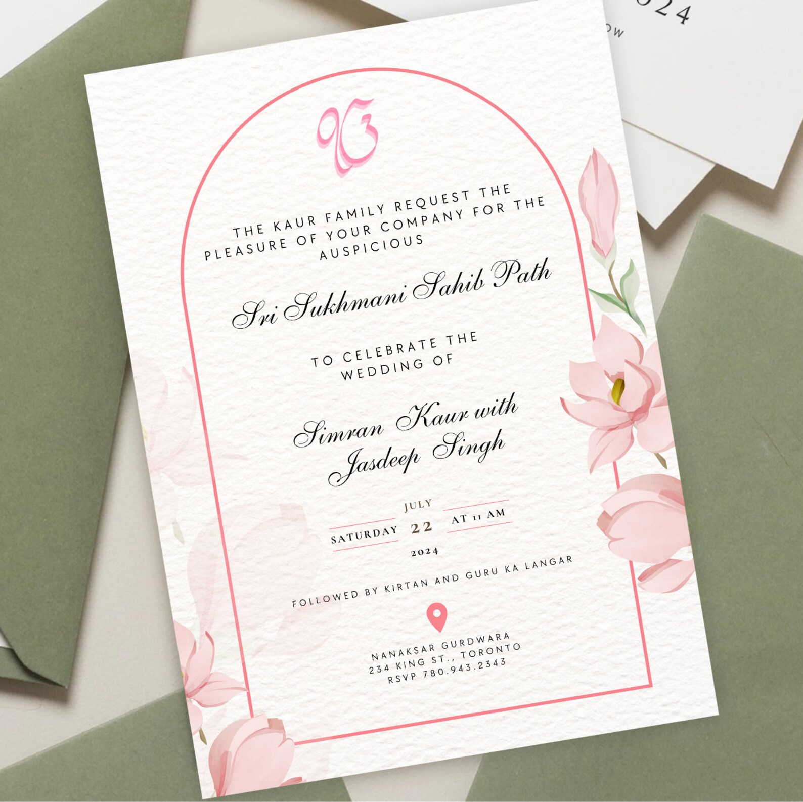 Sukhmani Sahib Invite for Engagement Rokha, Digital Akhand Path ...