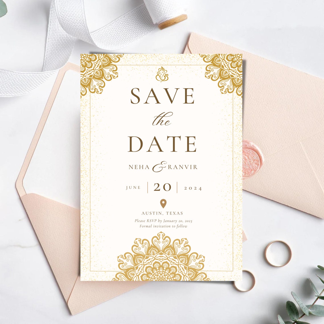 Indian Wedding Electronic Invitations Digital Wedding Invites - Etsy