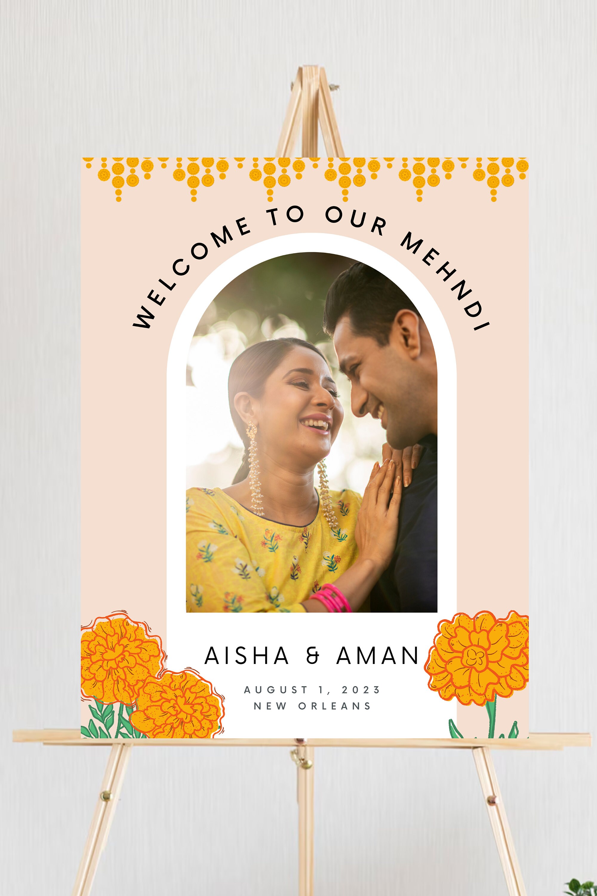 Haldi Sign Template Haldi Welcome Sign Wedding Welcome Sign Template ...