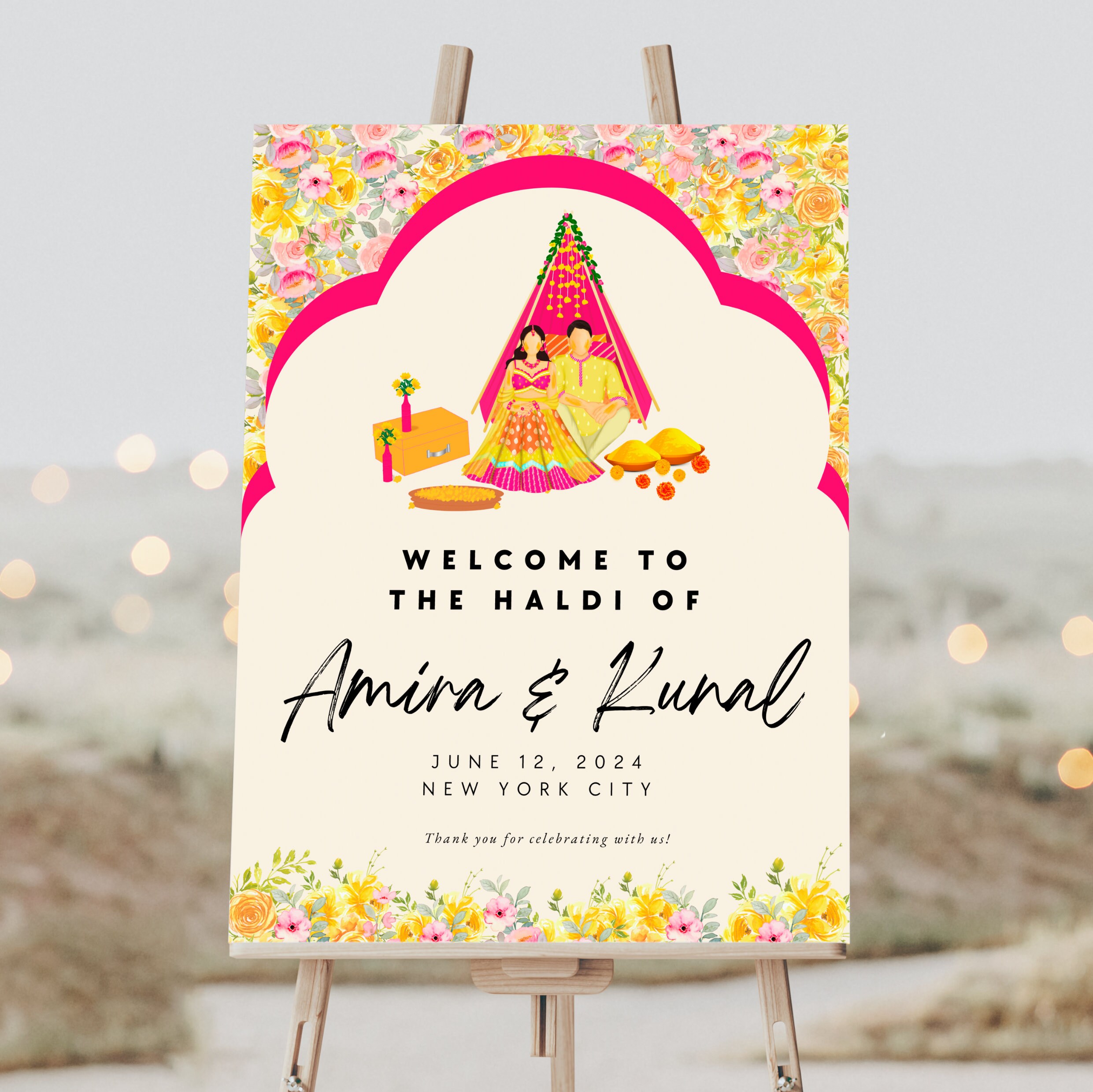 Haldi Sign Haldi Decor Pithi Welcome Signage Indian Wedding - Etsy