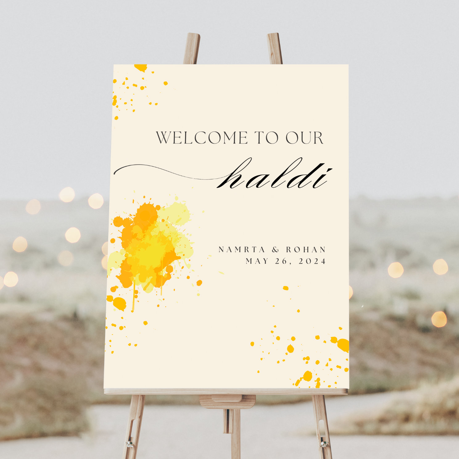 Haldi Sign, Haldi Decor, Indian Wedding Welcome Sign, Haldi Entrance ...