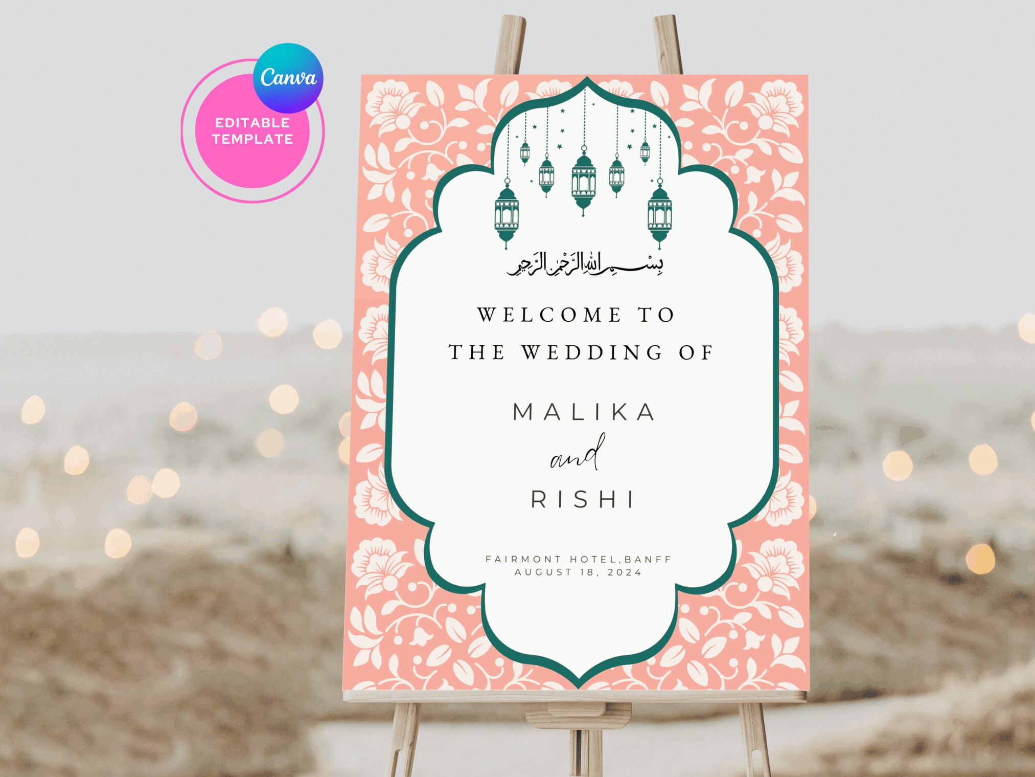 Nikkah Sign Islamic Wedding Sign Nikkah Ceremony Sign - Etsy