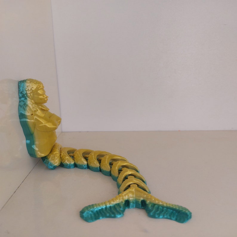 Mermaid STL Files, Cute Girl Model for 3D Printing, Articulated STL ...