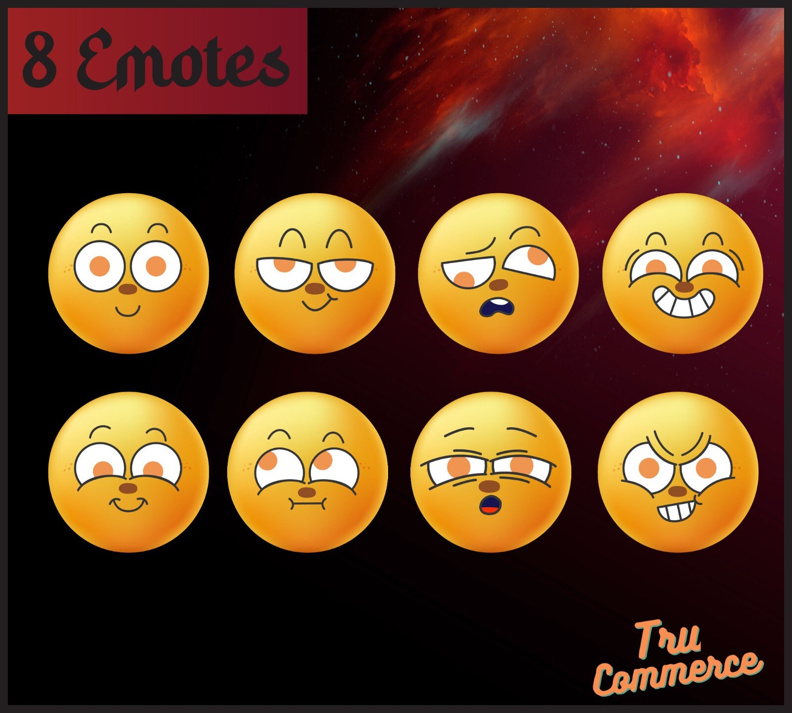 Cute Emoji Emotes for Twitch and Discord Emoji Emotes for - Etsy