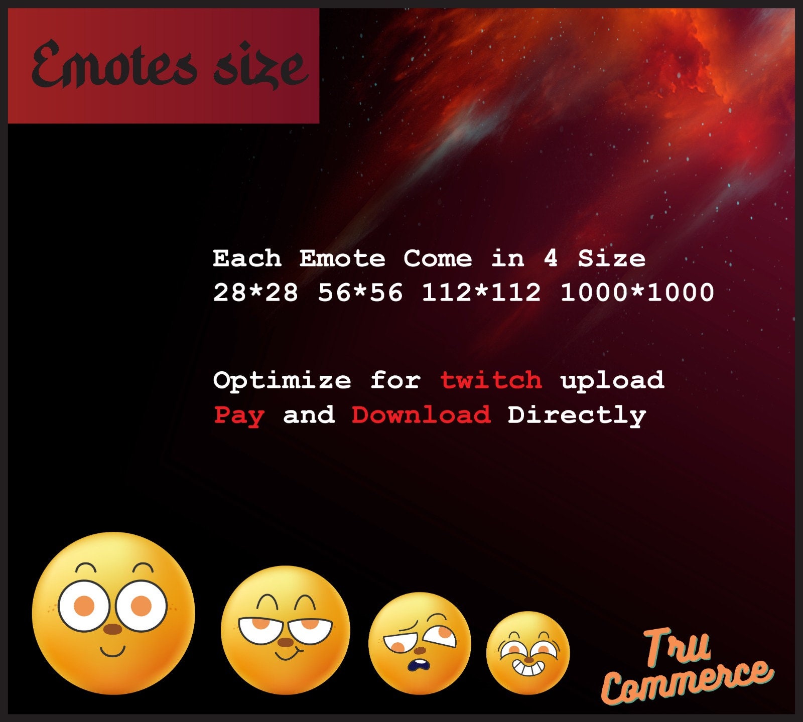 Cute Emoji Emotes for Twitch and Discord Emoji Emotes for - Etsy