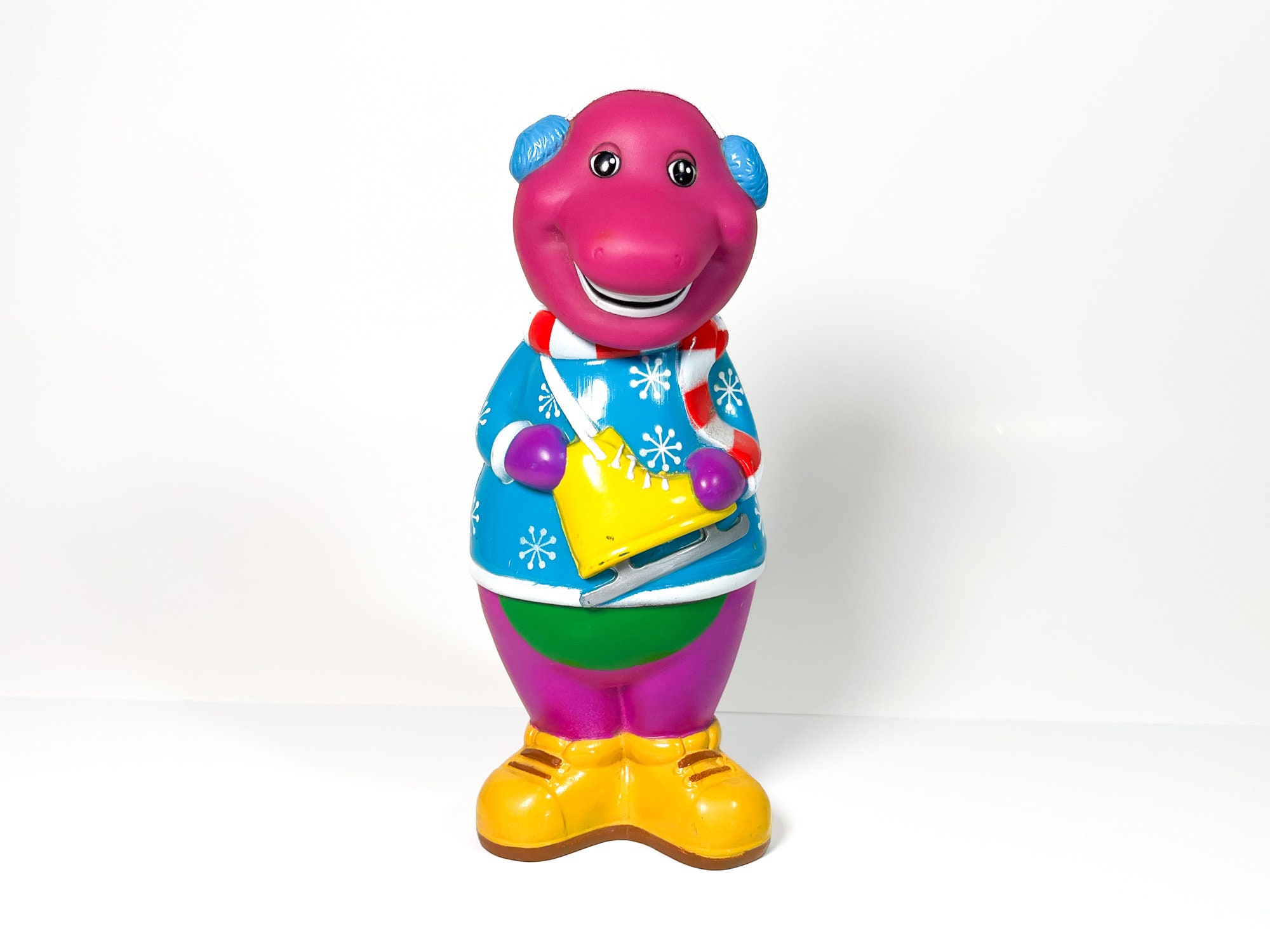 Barney Winter Holiday Bubble Bath Bottle - Vintage Soaky Figure 1994 ...