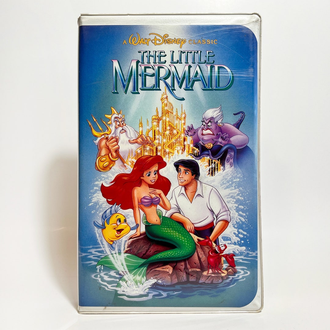 The Little Mermaid VHS Banned Cover Art Disney Classic Black Diamond ...