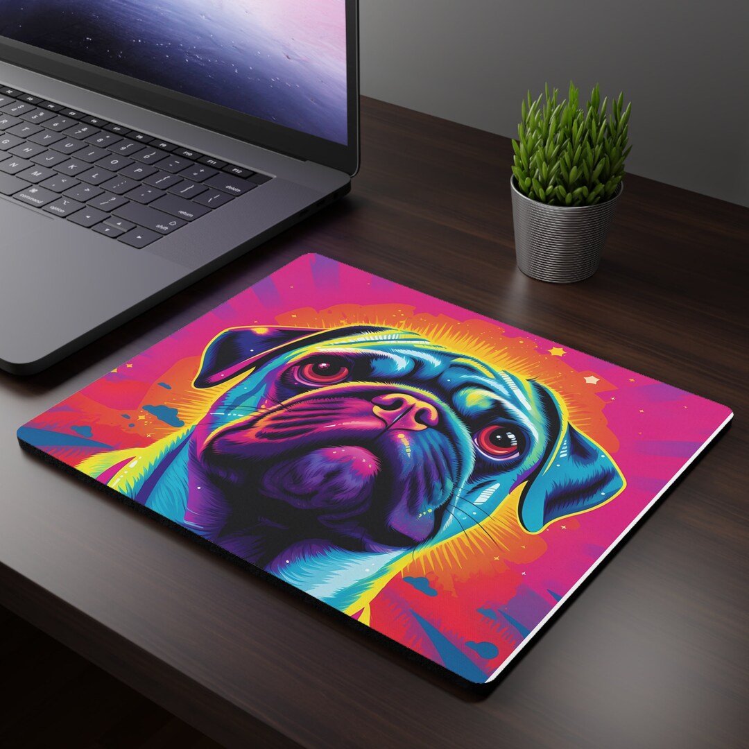 Retro Dog Mouse Pad- Time Warp Essentials: Retro 90s-inspired Prints on ...