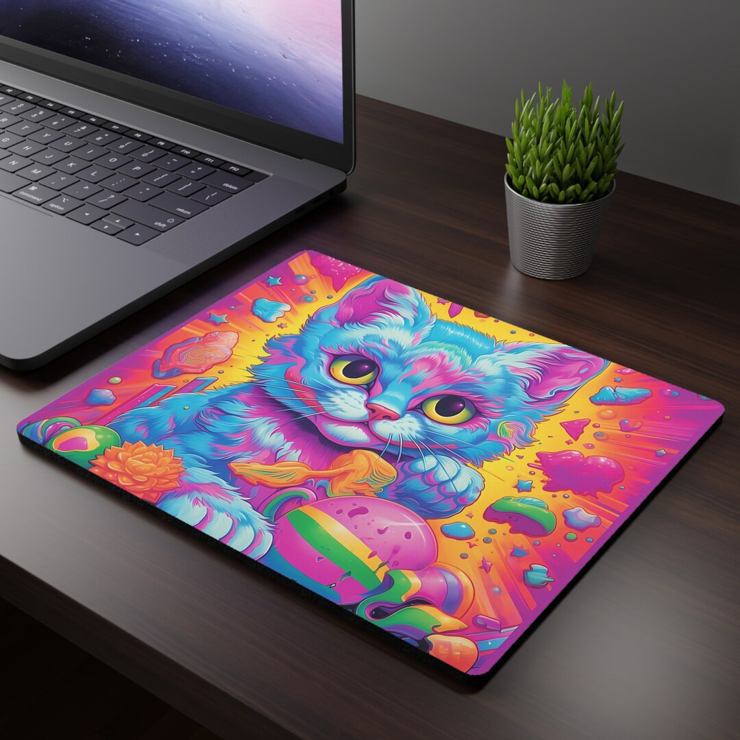 Retro Cat Mouse Pad- Time Warp Essentials: Retro 90s-inspired Prints on ...