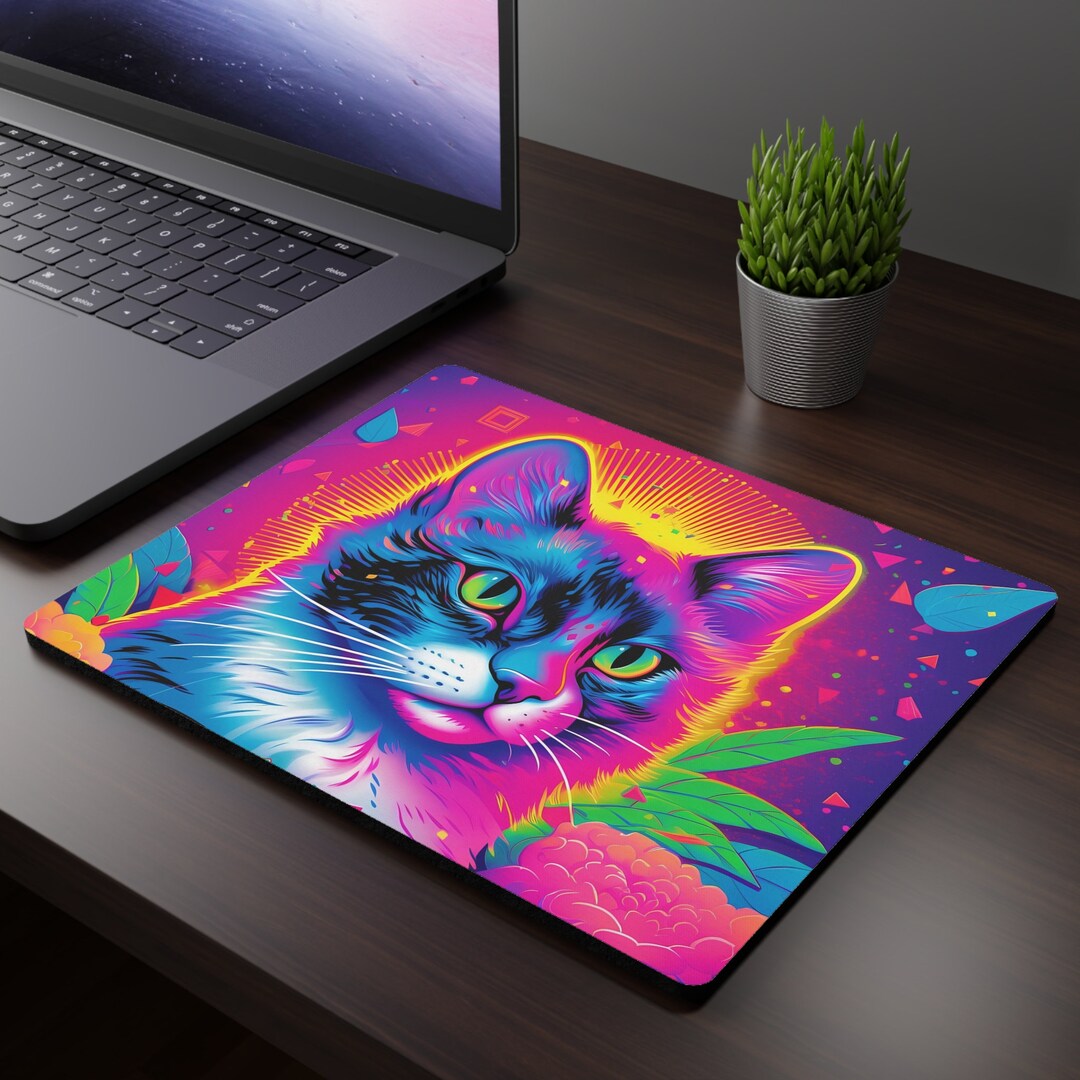 Retro Cat Mouse Pad- Time Warp Essentials: Retro 90s-inspired Prints on ...