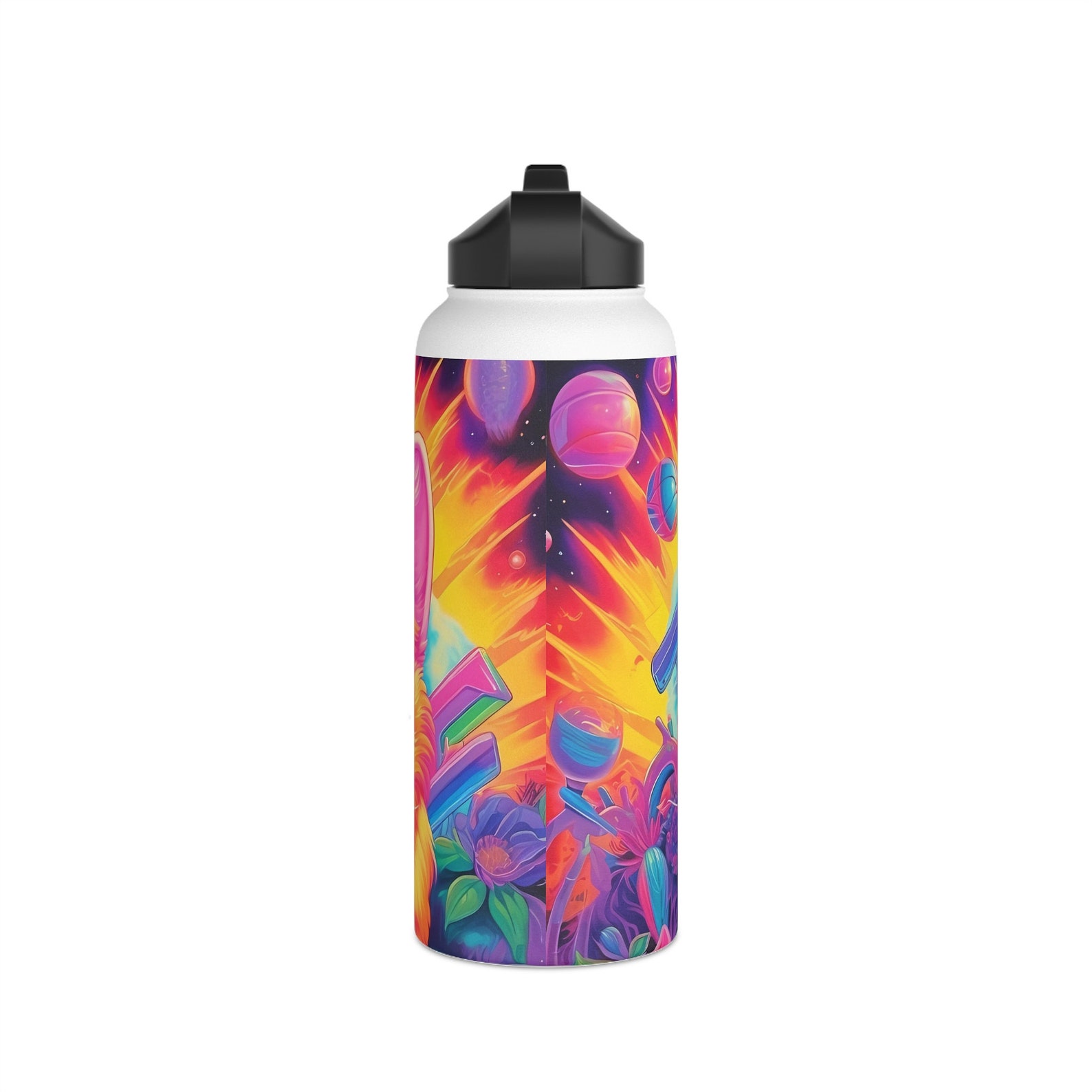 Retro Cat 90s Water Bottle-blast From the Past: Retro 90s-inspired ...