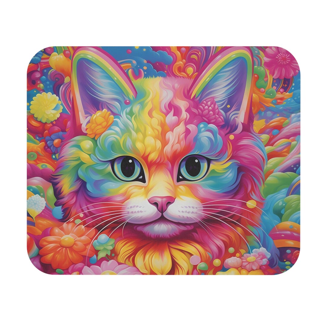 Retro 90's Cat Mouse Pad-home Office, Gifts, Retro 90s-inspired Prints ...