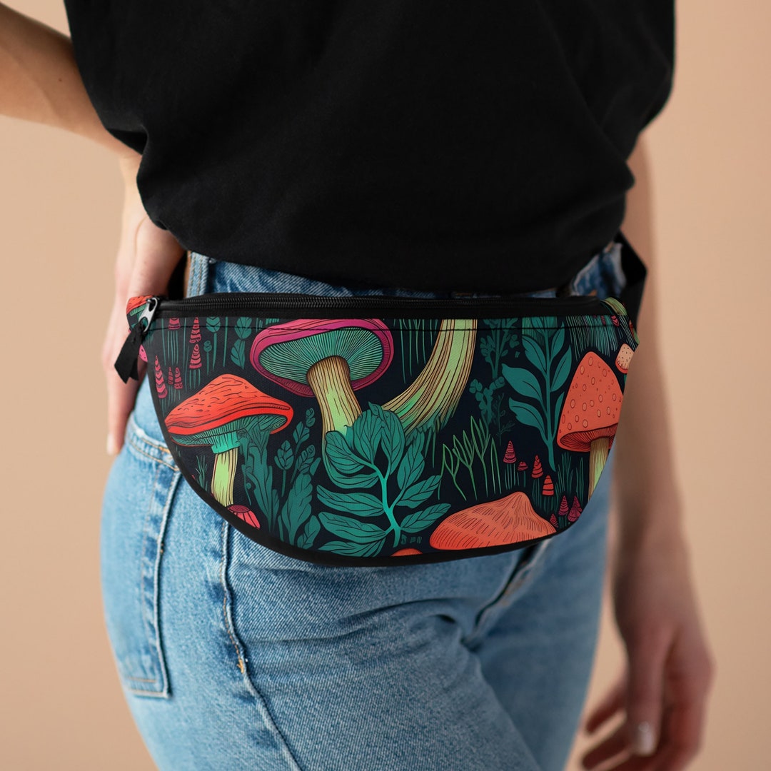 Retro 90's Fanny Pack- Enchanting Mushroom Fanny Pack - Carry Nature's ...