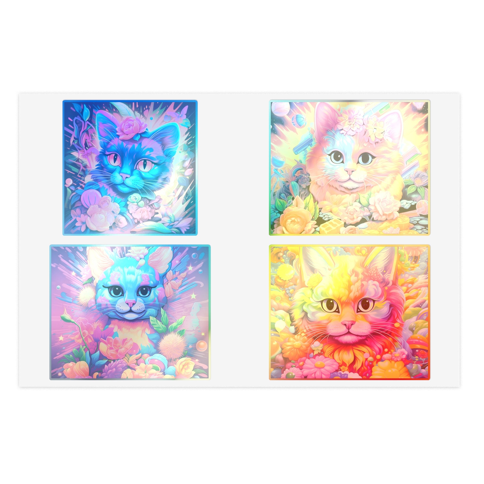 90's Retro Cat Sticker Sheets Radical 90's Cat - Etsy