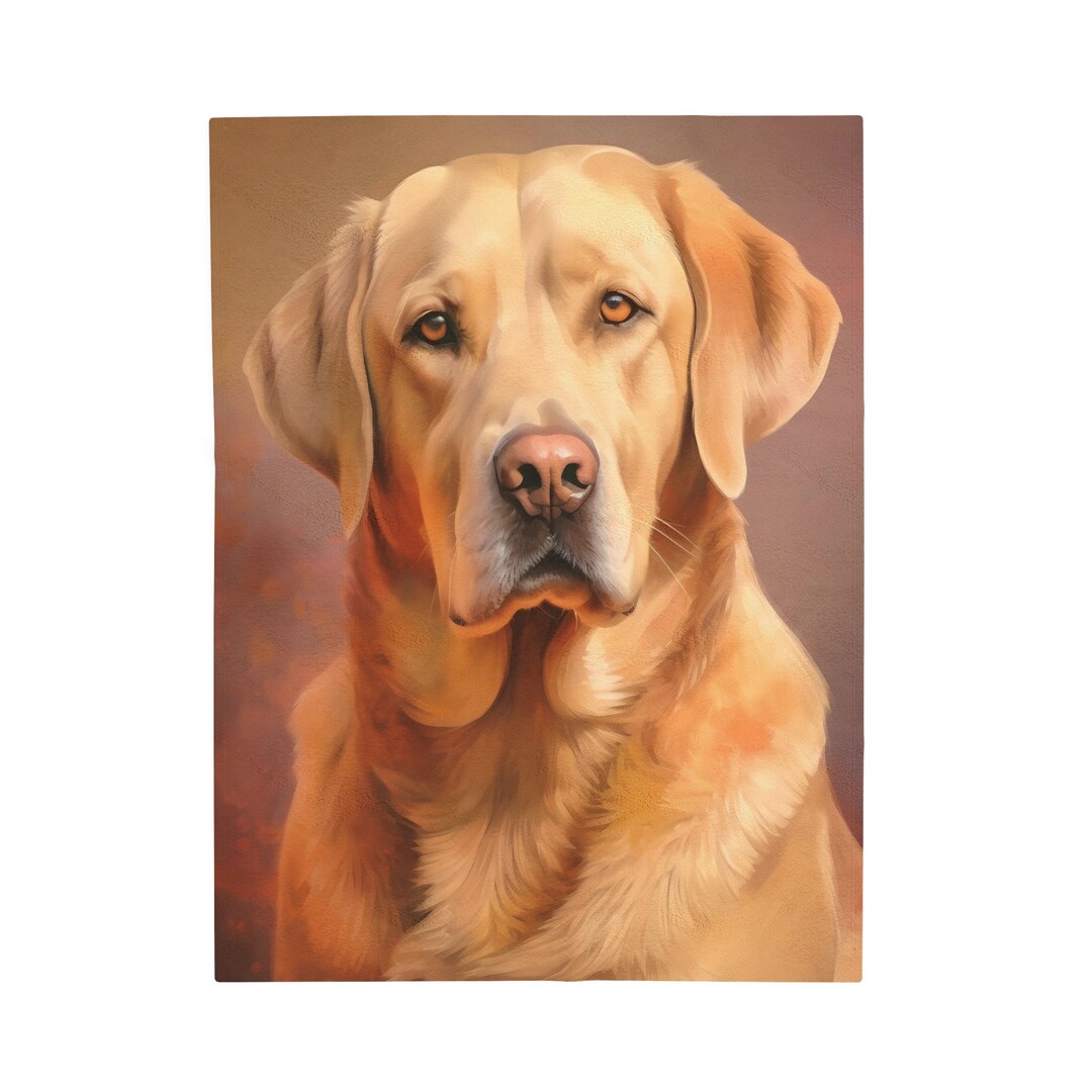Yellow Lab Blanket- Gift- Cozy Companionship: Labrador Retriever ...