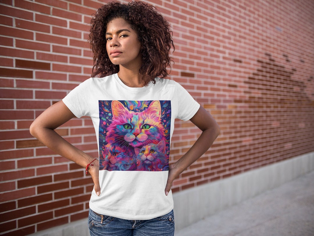 Retro 90's Cat T-shirt- Purrfectly Retro: Retro 90s Cat Shirt - Embrace ...