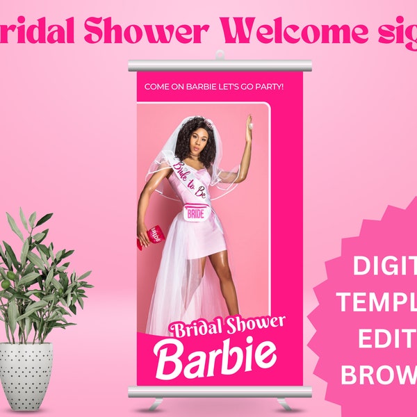 Barbie Bridal Shower Welcome Sign - Etsy