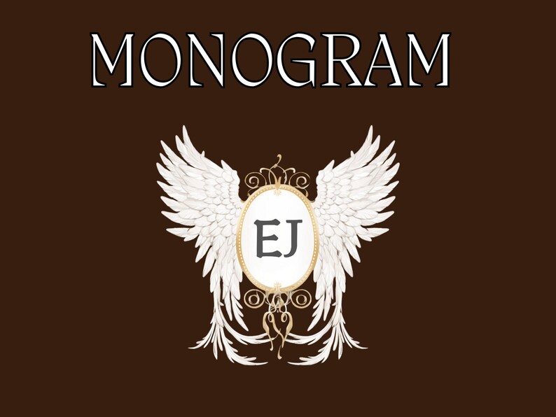 Monogram EJ Digital Download, Custom Monogram Art With EJ Initials for ...
