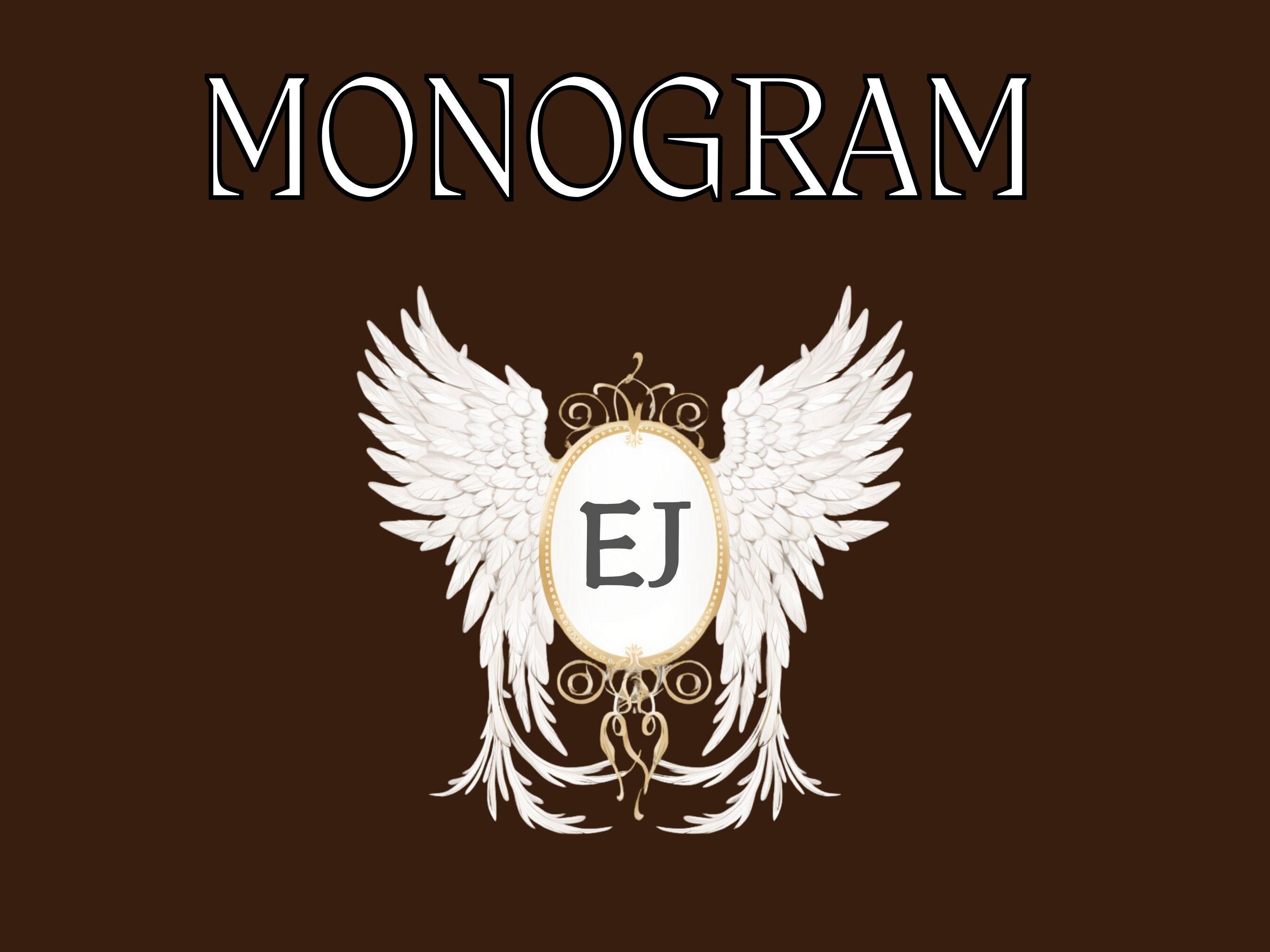 Monogram EJ Digital Download, Custom Monogram Art With EJ Initials for ...