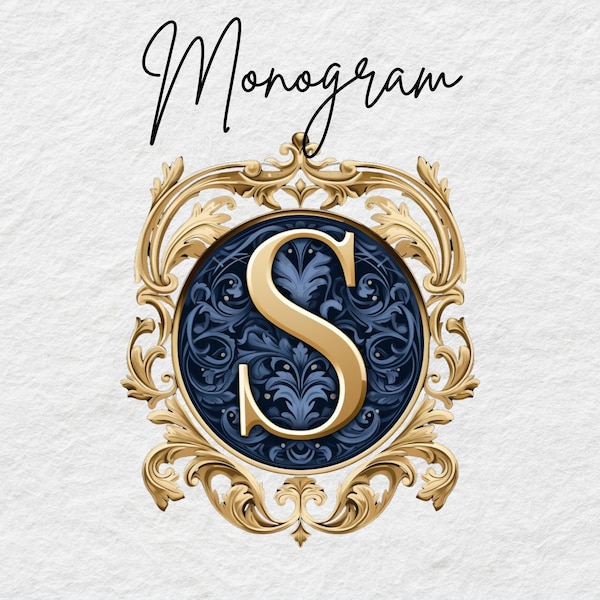 Monogram Letter S - Etsy