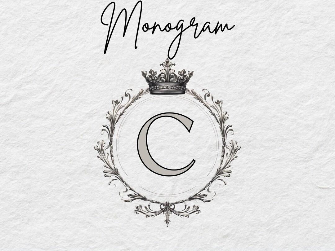 Stylish Monogram Letter C Digital SVG, Monogram Design Download ...
