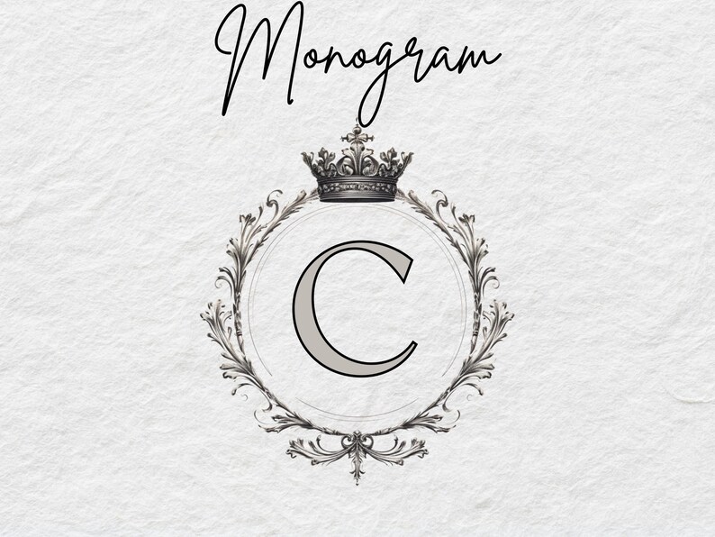 Stylish Monogram Letter C Digital SVG, Monogram Design Download ...