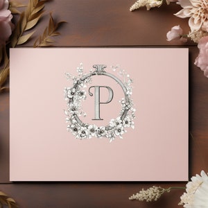 Monogram Letter P Digital SVG, Monogram Design Download, Monogram PNG ...