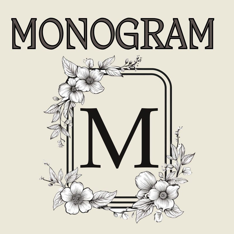 Monogram Letter M - Etsy