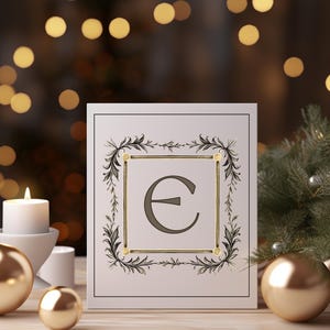 Initial E Digital SVG, Monogram Design Download, Monogram Clipart, DIY ...