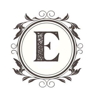 Stylish Monogram Letter E Digital SVG, Monogram Design Download ...