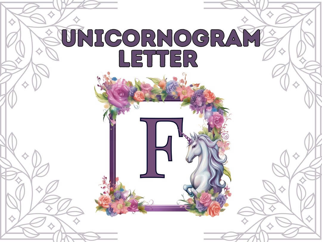 Letter F Digital Monogram SVG, Monogram Design Download, Monogram ...