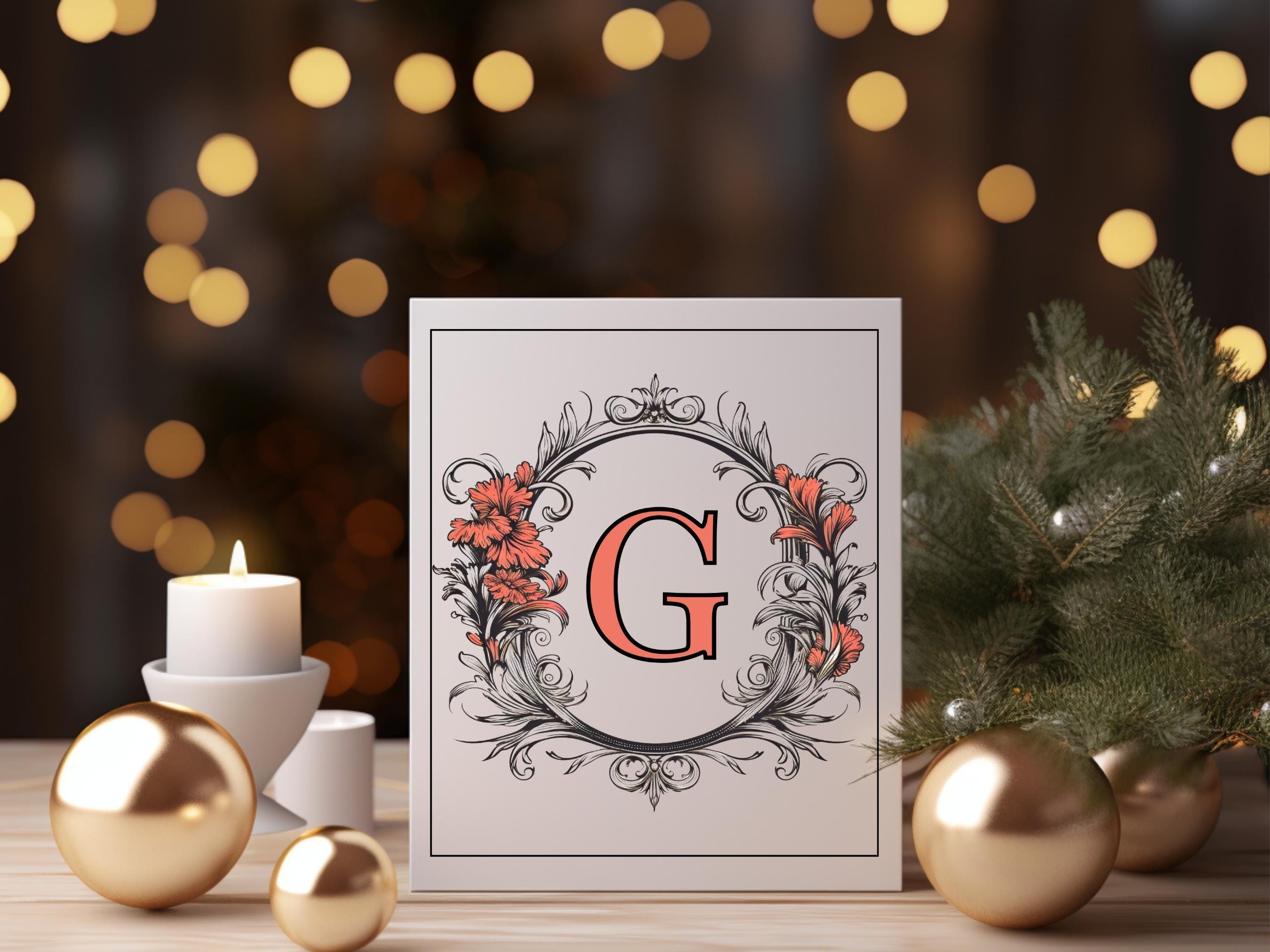 Monogram SVG Letter G, Instant Download, High-quality SVG & PNG ...