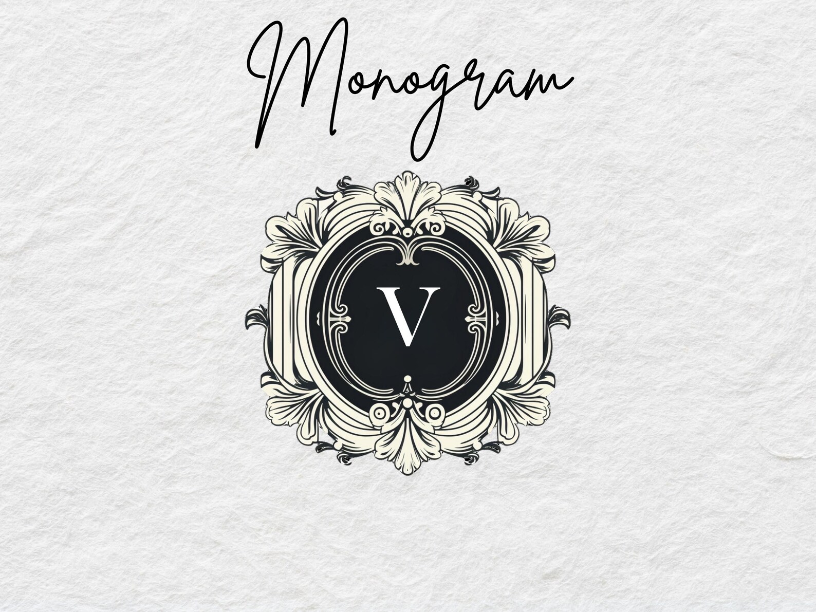 Digital Monogram Letter V Digital SVG, Monogram Design Download ...