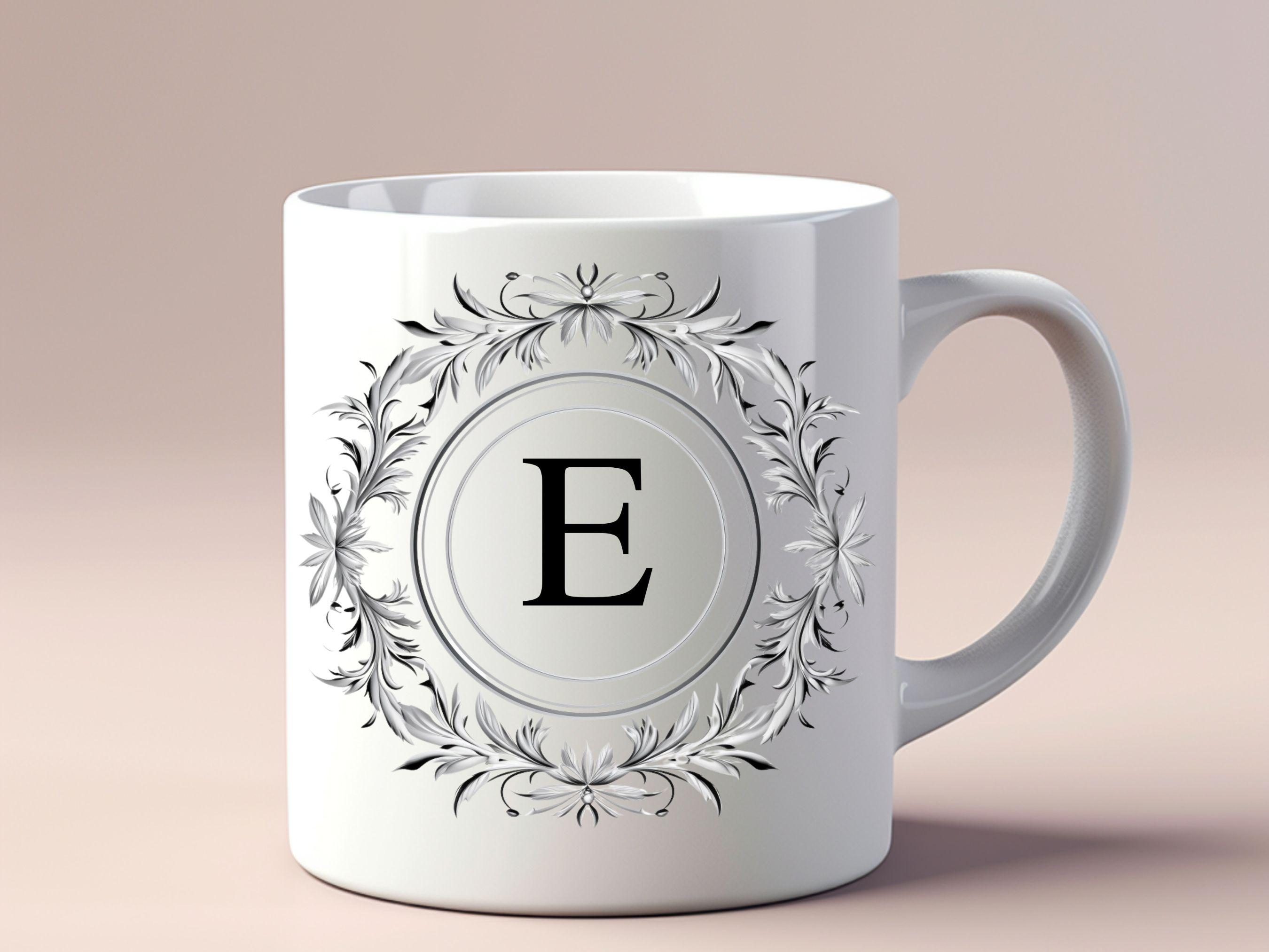 Initial E Digital SVG, Monogram Design Download, Monogram Clipart, DIY ...