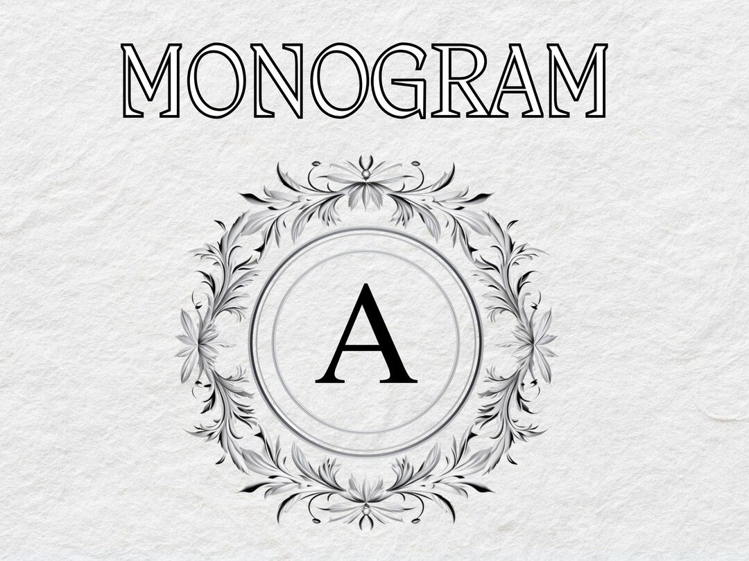 Monogram SVG Letter A, Instant Download, Perfect for Crafting ...