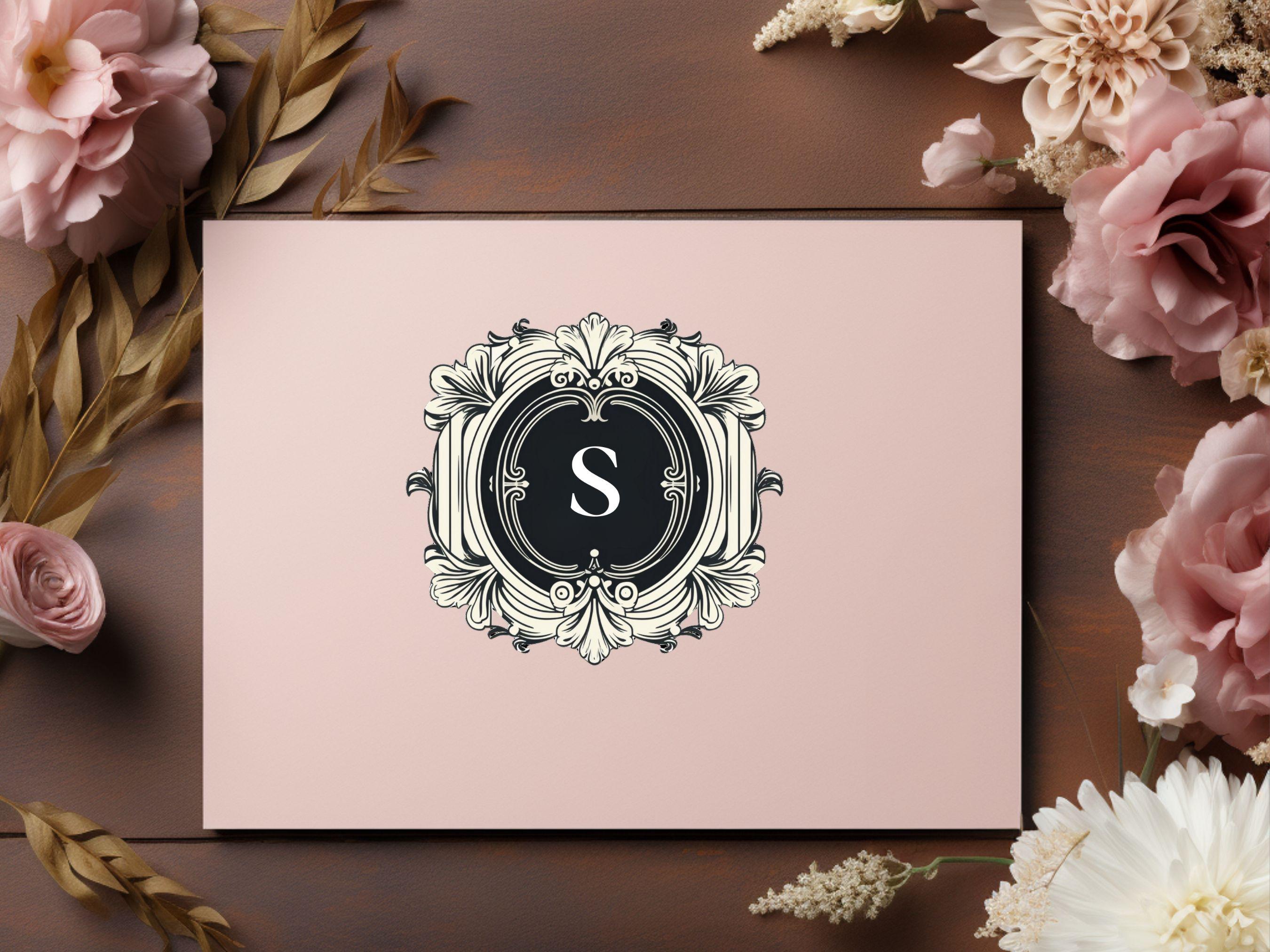 Monogram SVG Letter S, Instant Download, High-quality SVG & PNG for ...