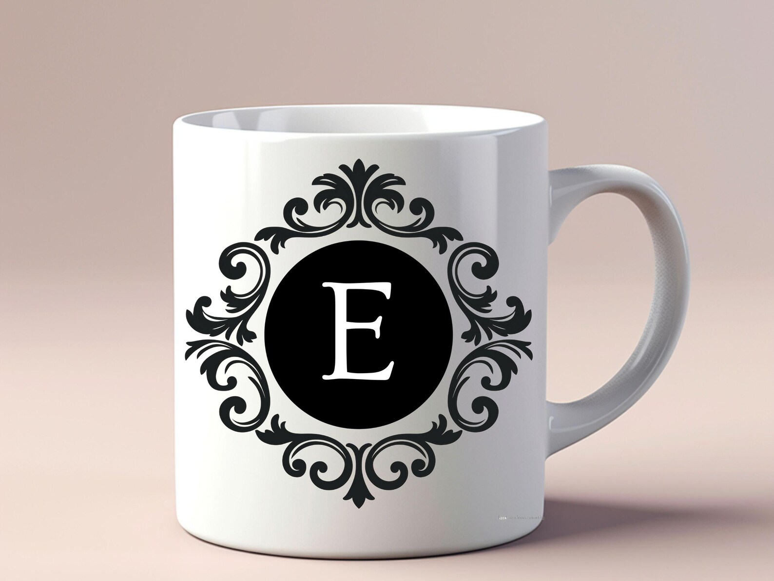 Initial E Digital SVG, Monogram Design Download, Monogram Clipart, DIY ...