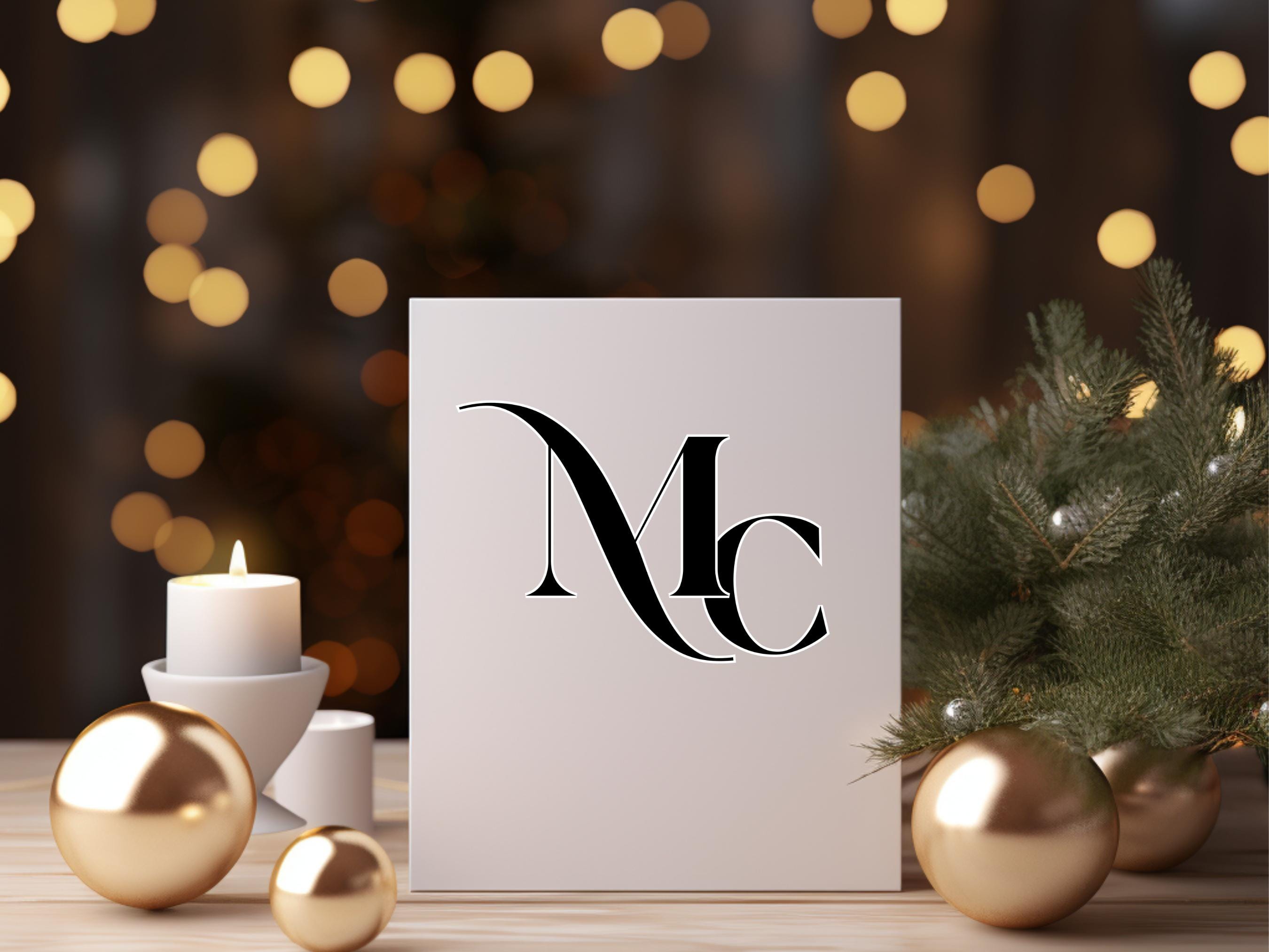 Monogram MC Digital Download, Custom Monogram Art & Personalized ...