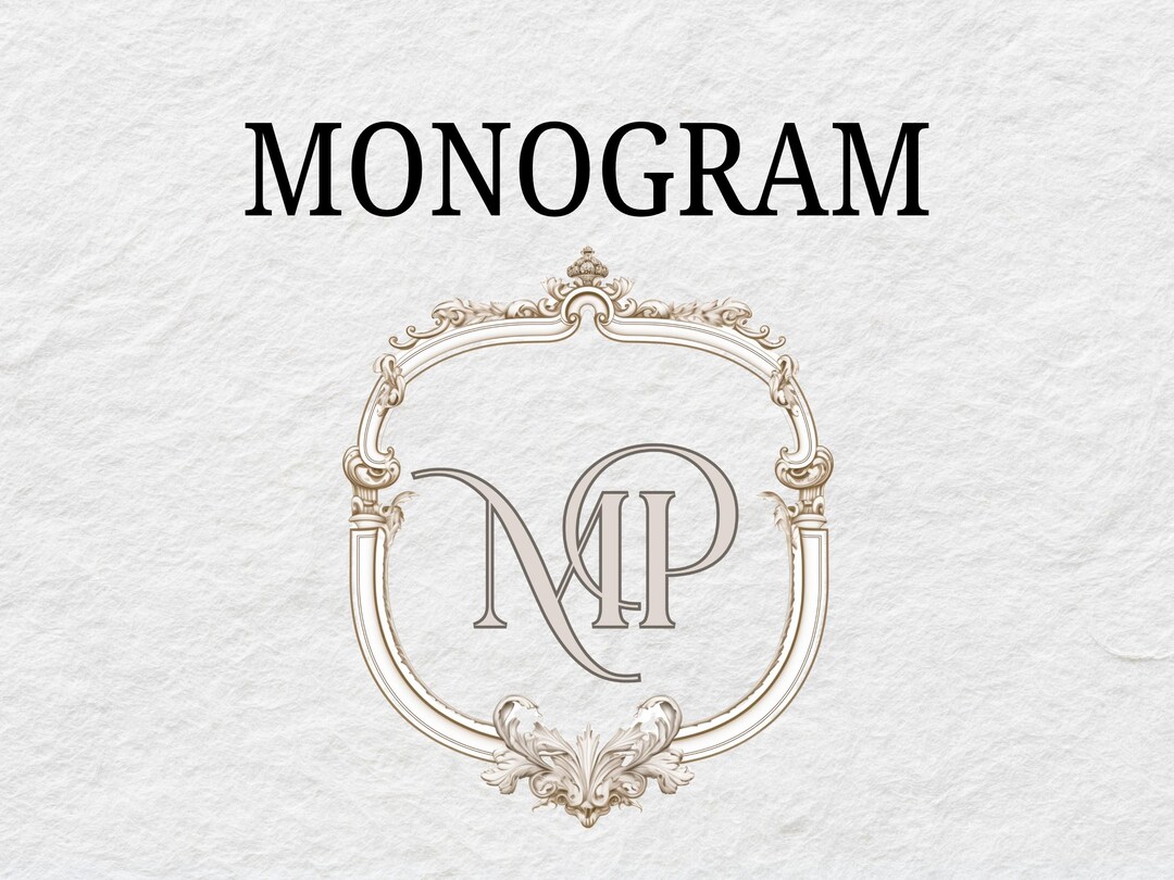 Monogram MP Digital Download, Custom Monogram Art With MP Initials for ...