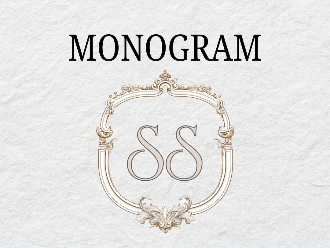 Monogram SS Digital Download, Custom Monogram Art With SS Initials for ...